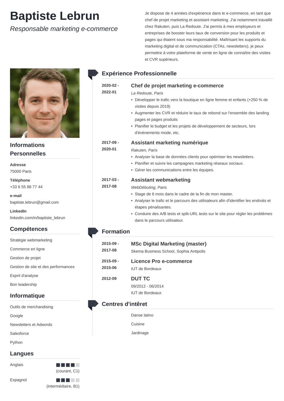 Zety, le site pour créer son CV en ligne avec une IA