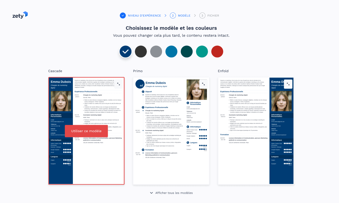 Zety, le meilleur site pour créer un CV rapidement et facilement