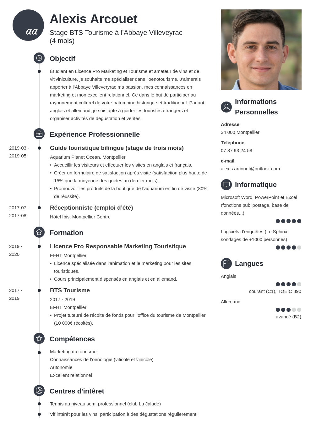 CV Pour Stage Guide Et Exemple Personnaliser