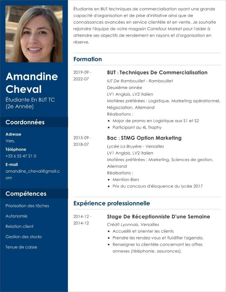 Faire un CV étudiant - exemple job étudiant et modèles
