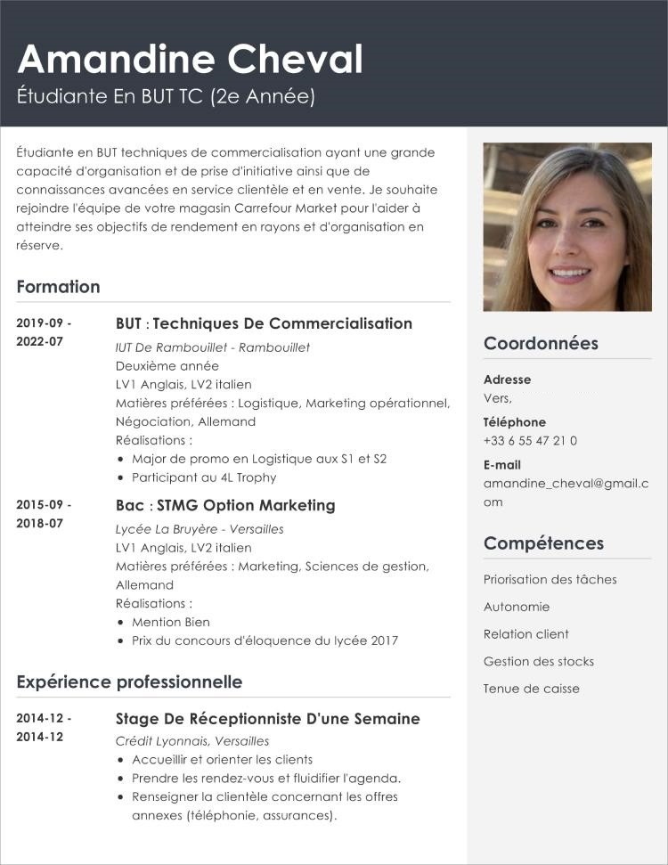 Faire un CV étudiant - exemple job étudiant et modèles