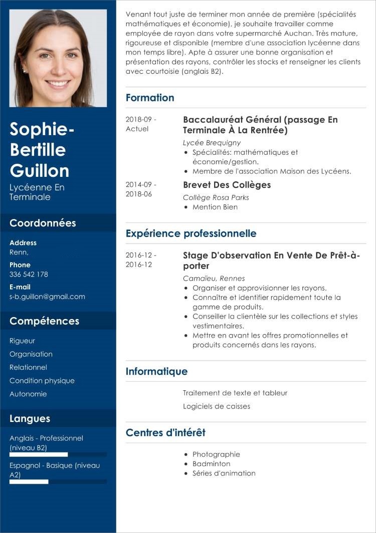 CV job d'été (dès 16-17 ans) : exemple et astuces