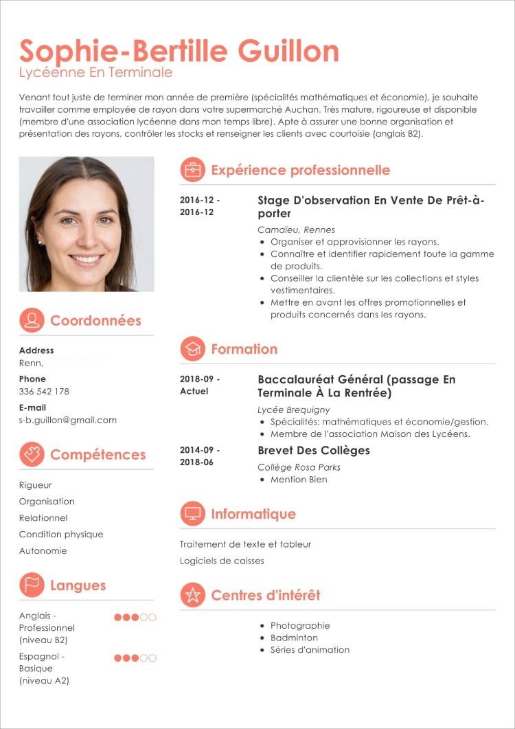 CV job d'été (dès 16-17 ans) : exemple et astuces