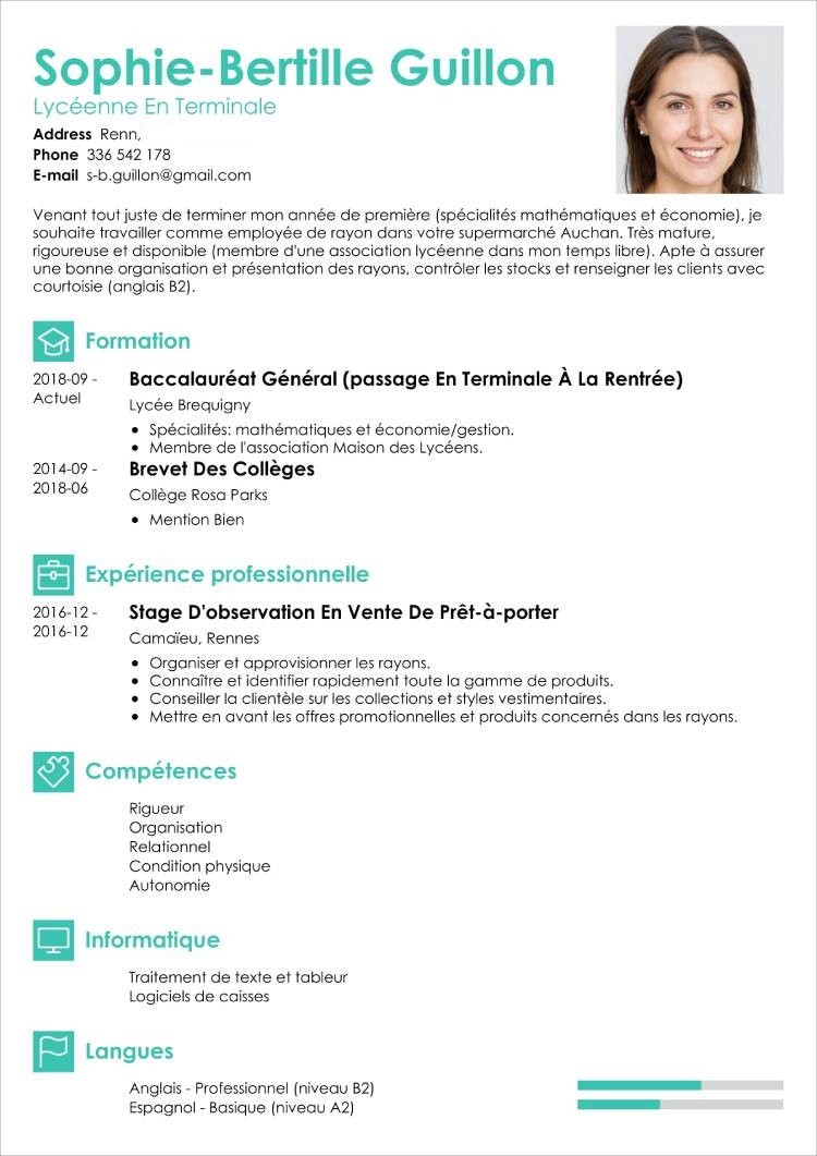 CV job d'été (dès 16-17 ans) : exemple et astuces