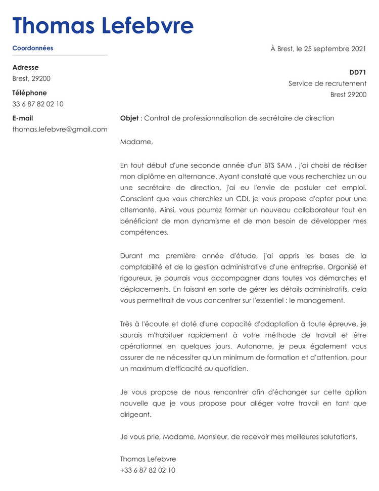 Fin de lettre de motivation : phrases de conclusion (exemples)