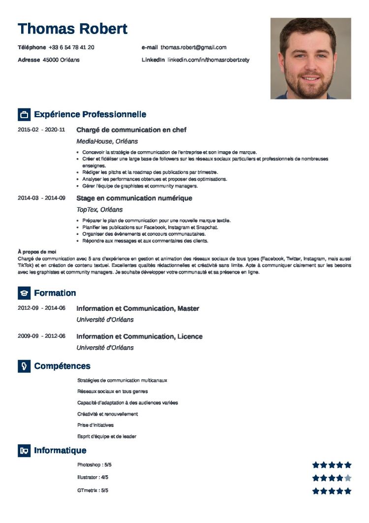 Présentation CV: quel format/mise en page en 2025 (exemples) Présentation CV: quel format/mise en page en 2025 (exemples)