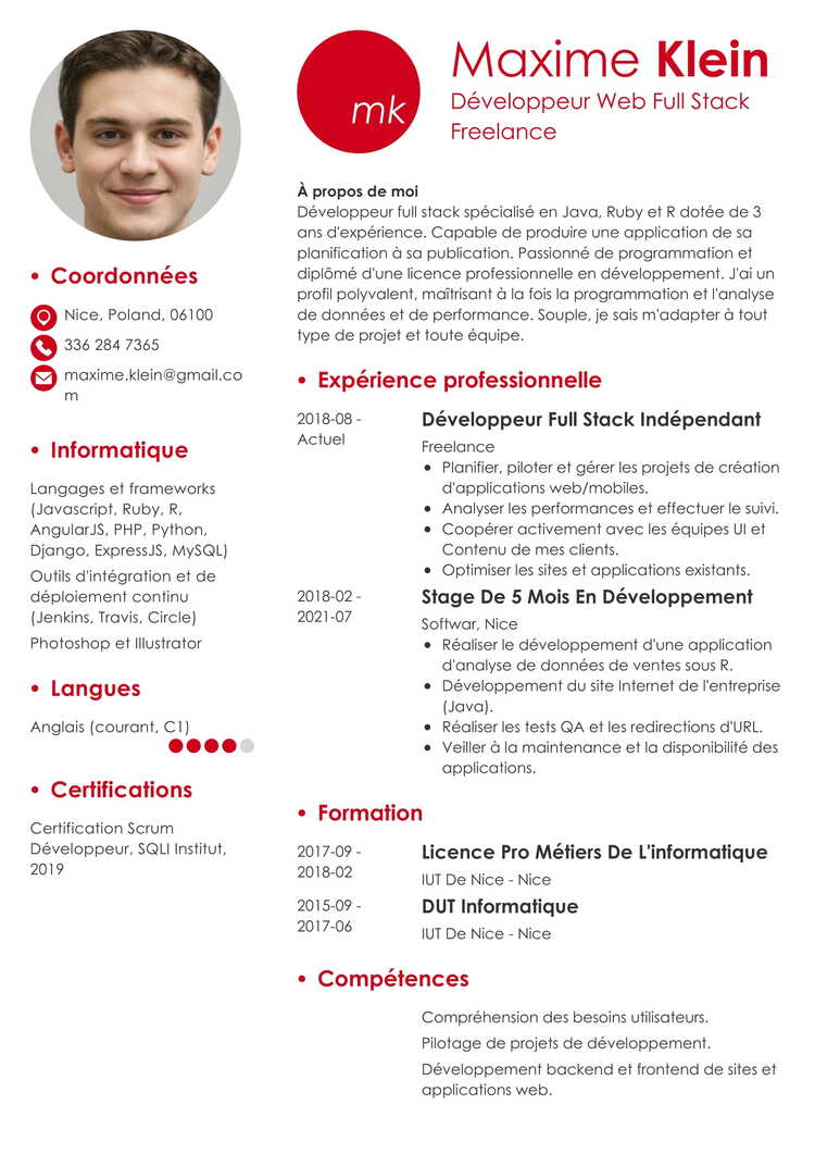 CV gratuit : modèles à créer et télécharger en ligne